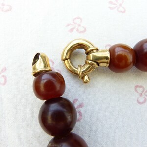 Spectacular African Phenolic Resin Necklace With 18 K Solid Gold ...