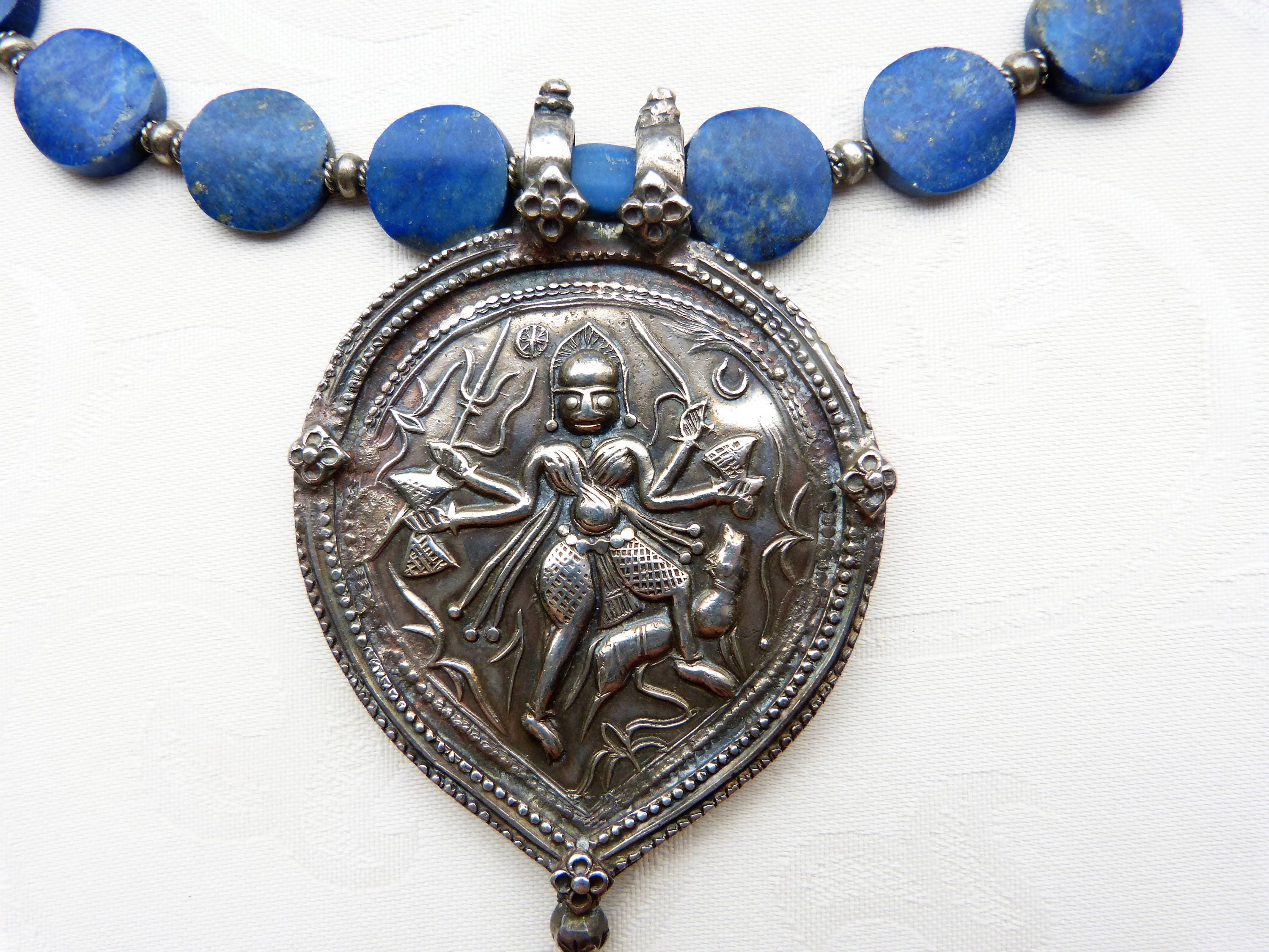 Huge Antique India Shiva Amulet, Bheru Bhairava Form of Shiva ...