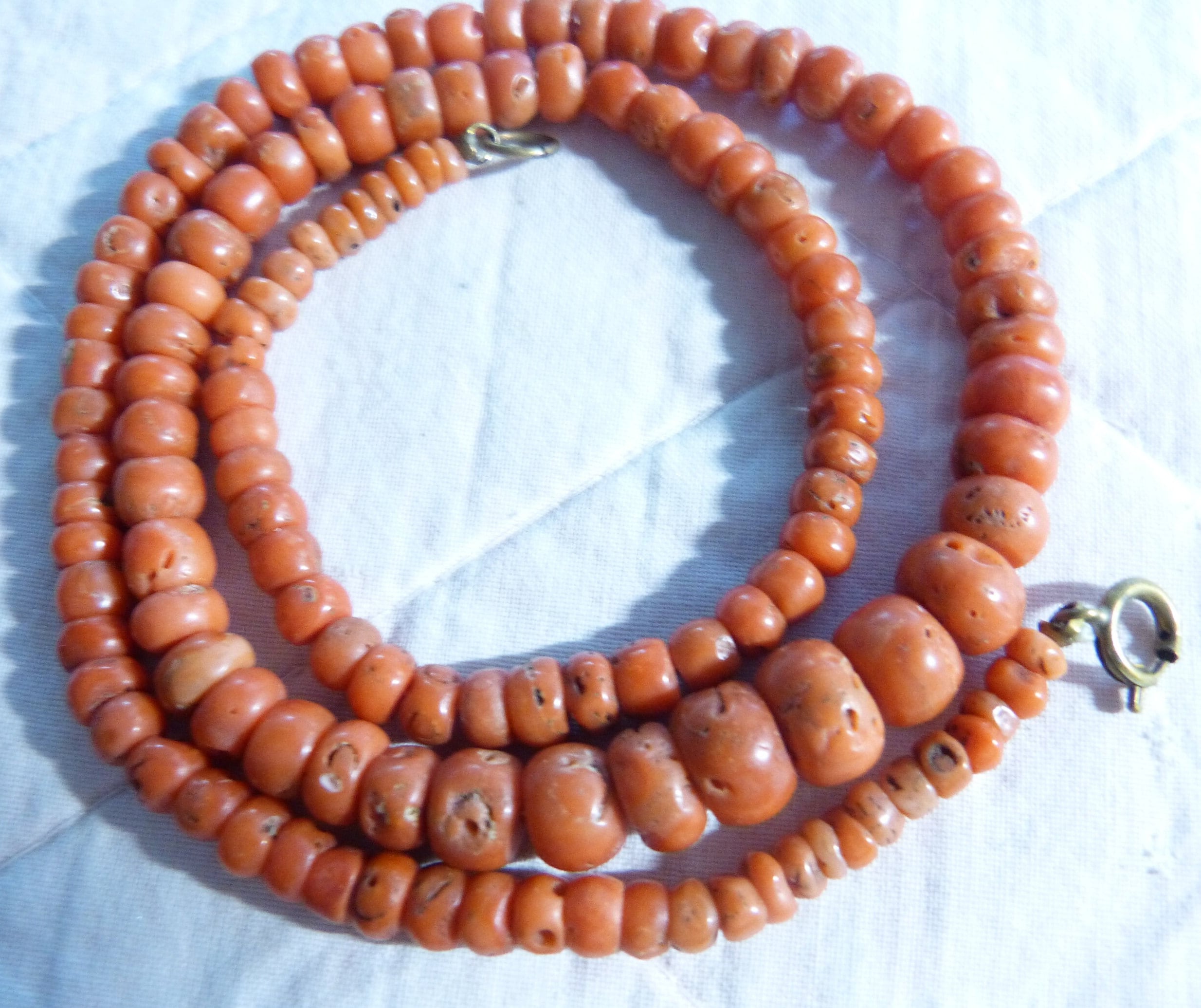 Natural Untreated Old Italian Coral Necklace, 48 G - Etsy