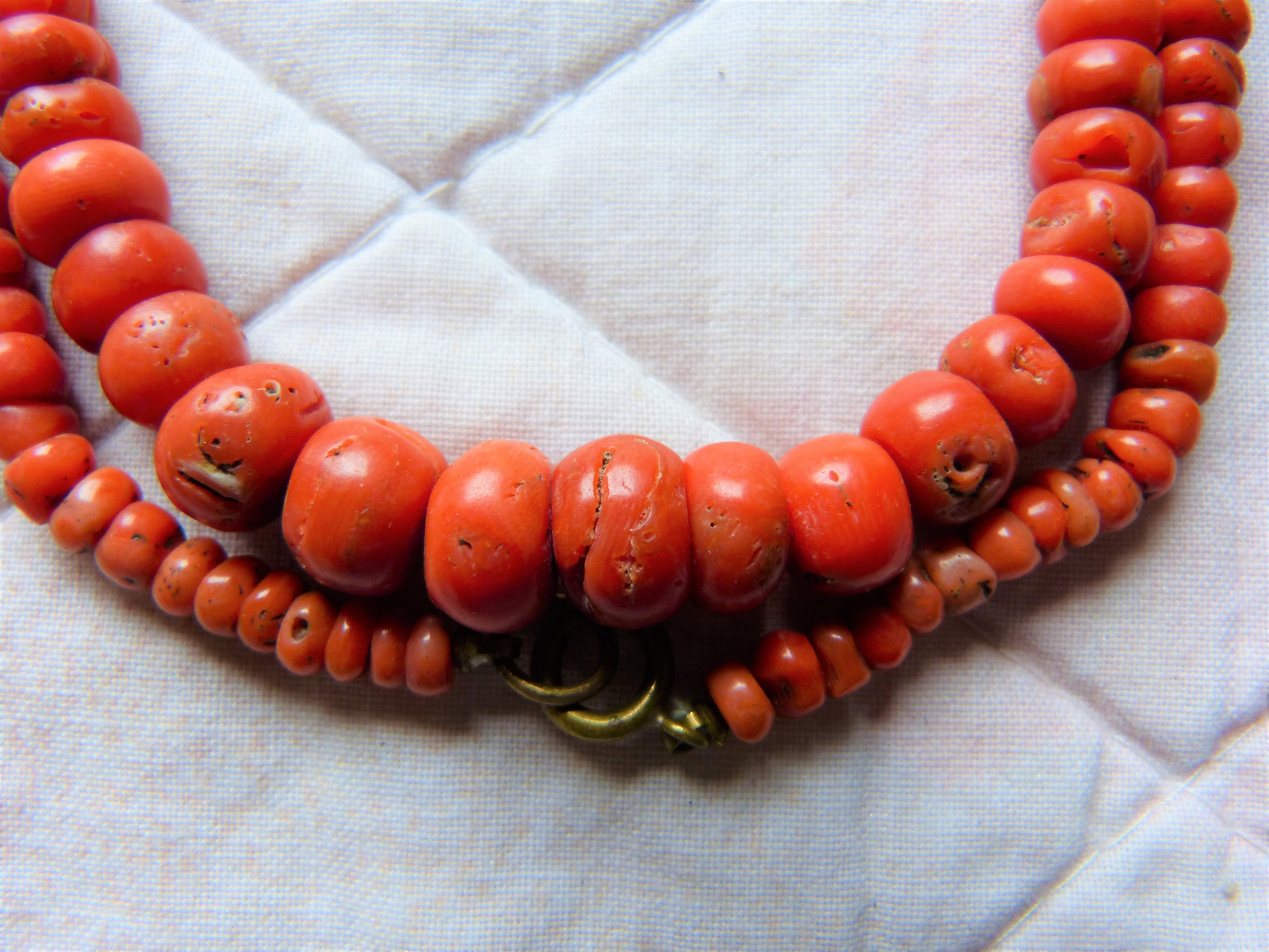 Natural Untreated Old Italian Coral Necklace, 48 G - Etsy
