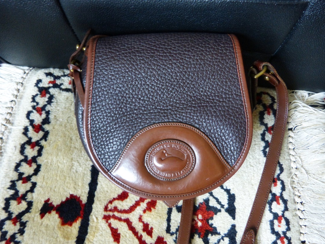 Genuine Vintage DOONEY & BOURKE Brown All Weather Leather Pebble Dome ...