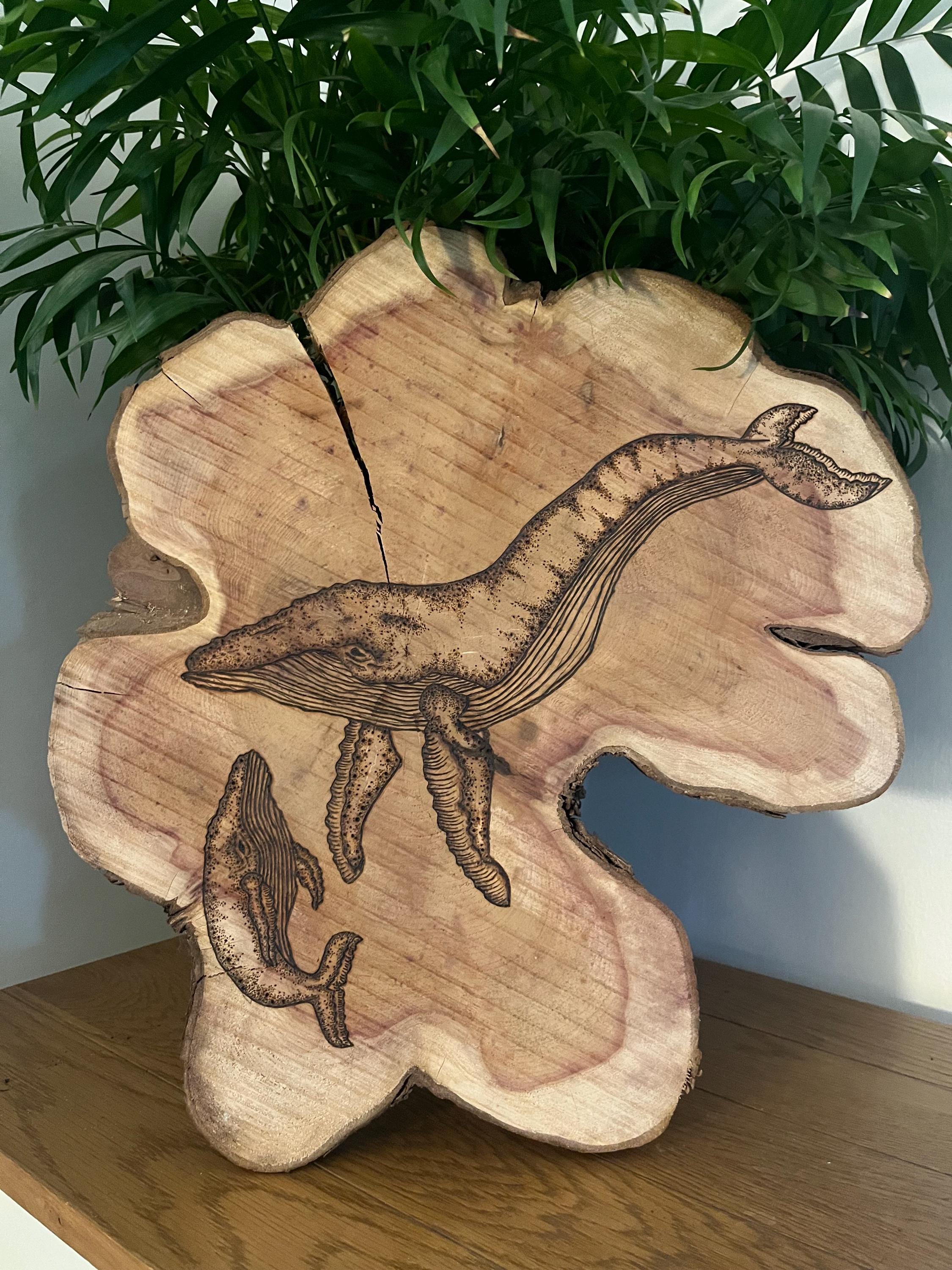 Whale Wood Burning Plaque. - Etsy