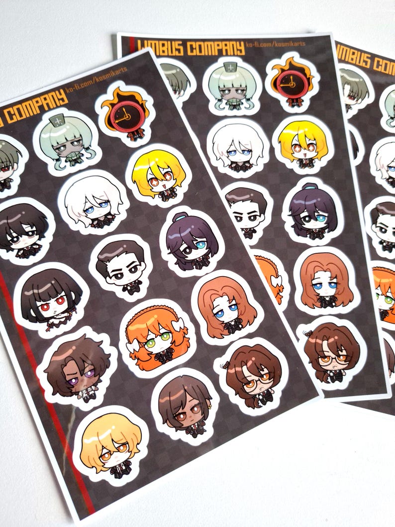 Limbus Company | Sinner Sticker Sheet - Etsy