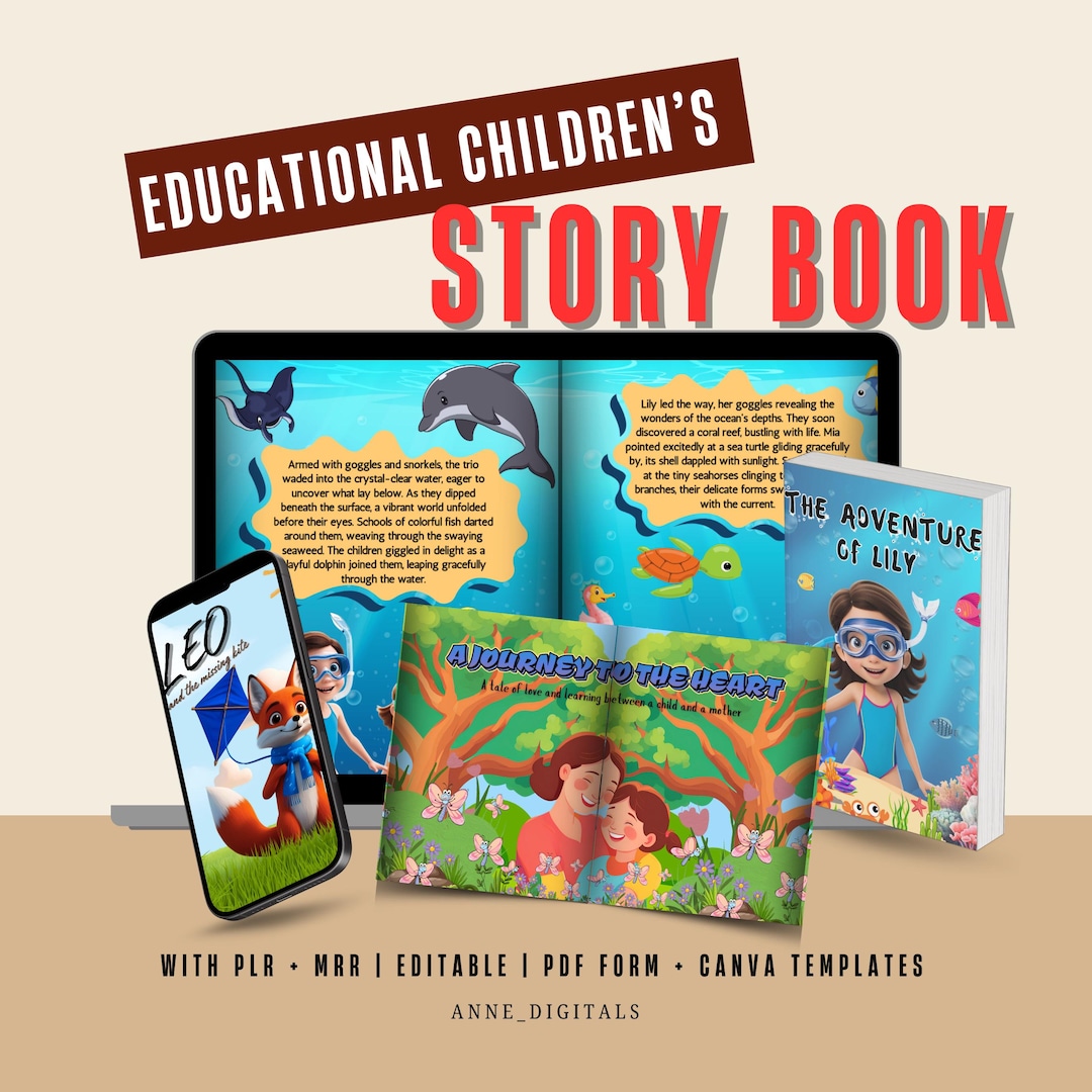 Educational Children's Storybook | Digital Download | Editable and ...
