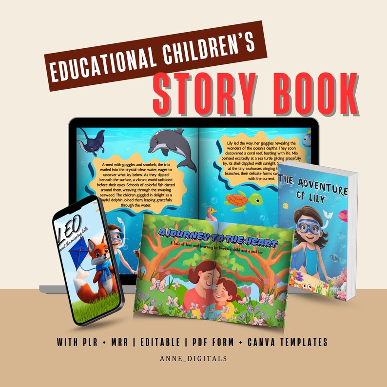 Educational Children's Storybook | Digital Download | Editable and ...