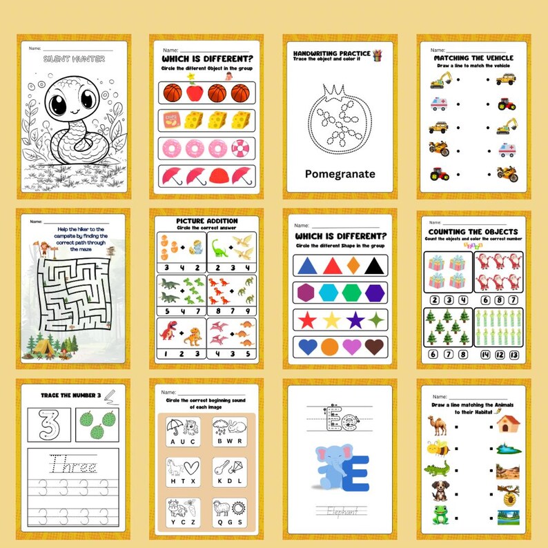 Interactive Learning Fun for Kids | Customizable Activity Book | Instant Download | PLR and MRR ...