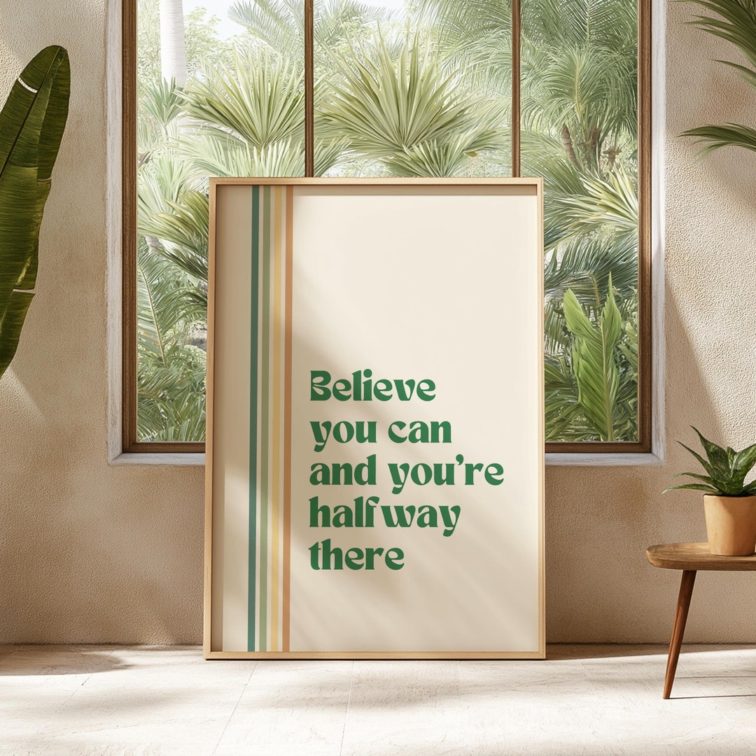 Sage Green Self-care Quotes Trendy Positive Quote Cute Positive Print ...