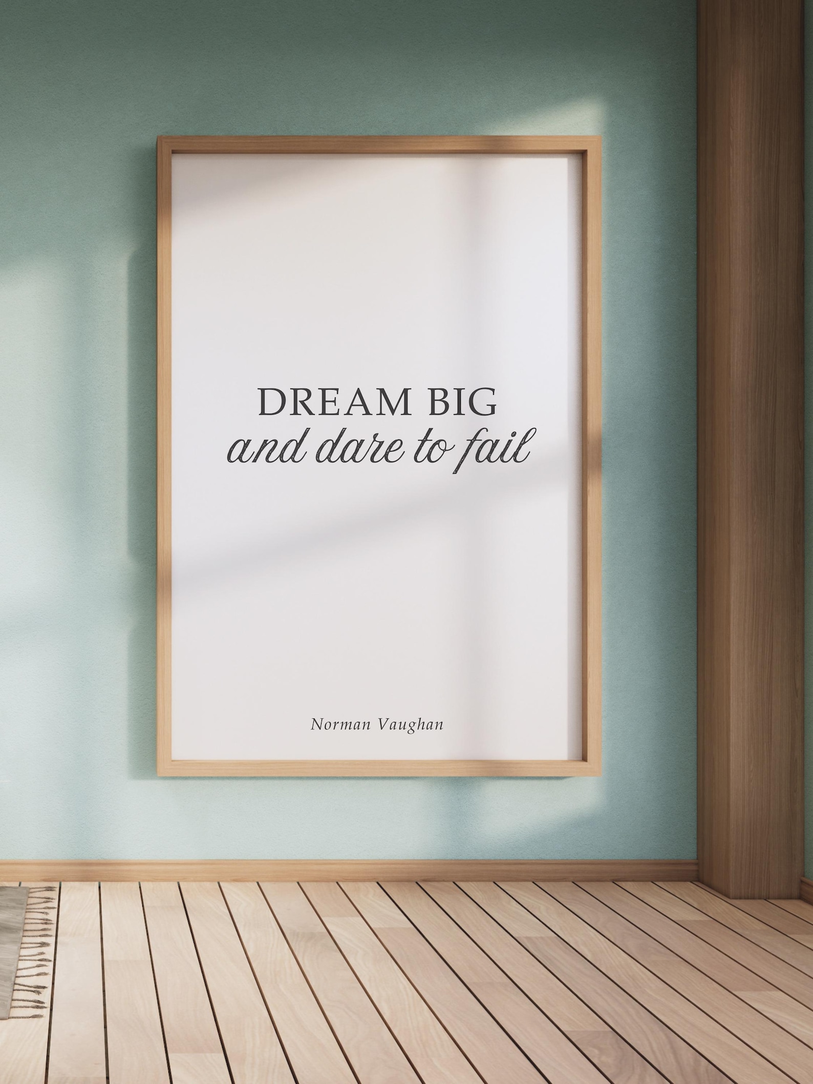 Motivaton Quotes Dream Big and Dare to Fail Minimalist Poster ...