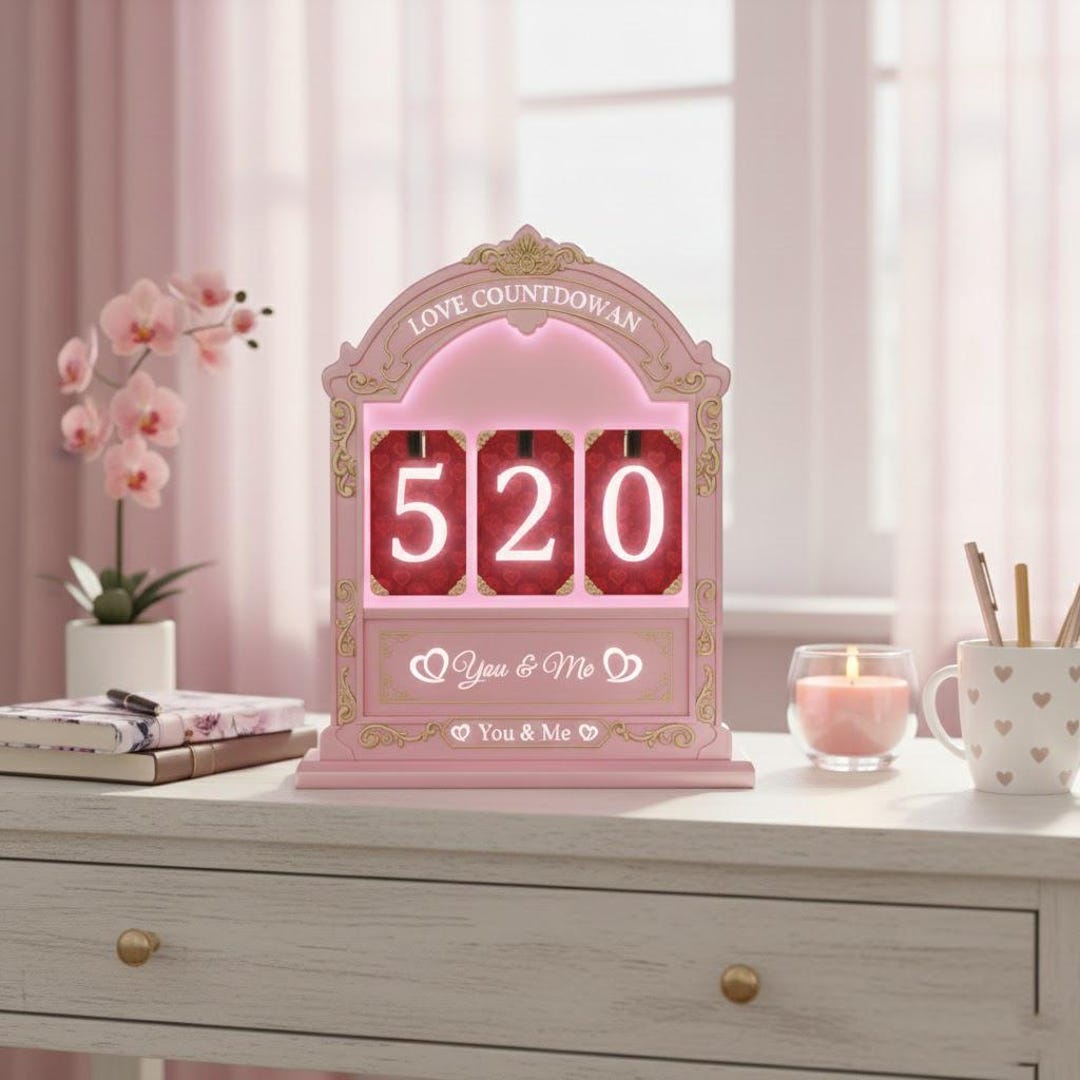 Personalized Love Tracker: Custom Wood Days in Love Countdown 2025 - Etsy