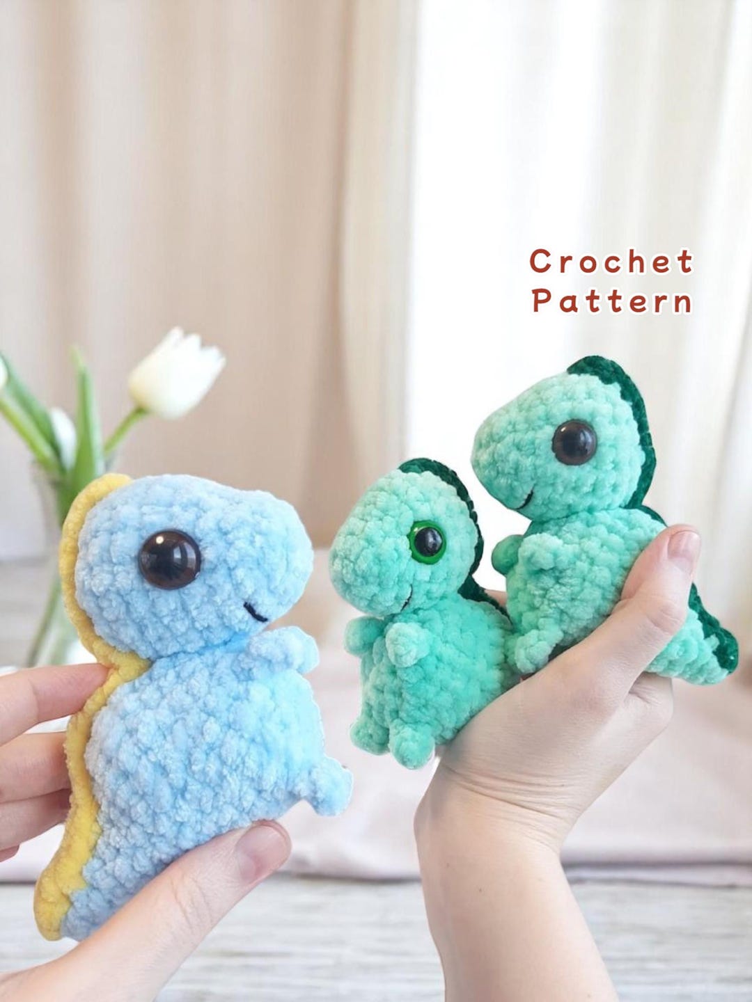 Crochet PATTERN Dinosaur Dragon, Raptor Crochet Pattern, Amigurumi ...