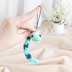 Snake Keychain Crochet Pattern PDF, No Sew Amigurumi, DIY Amigurumi ...