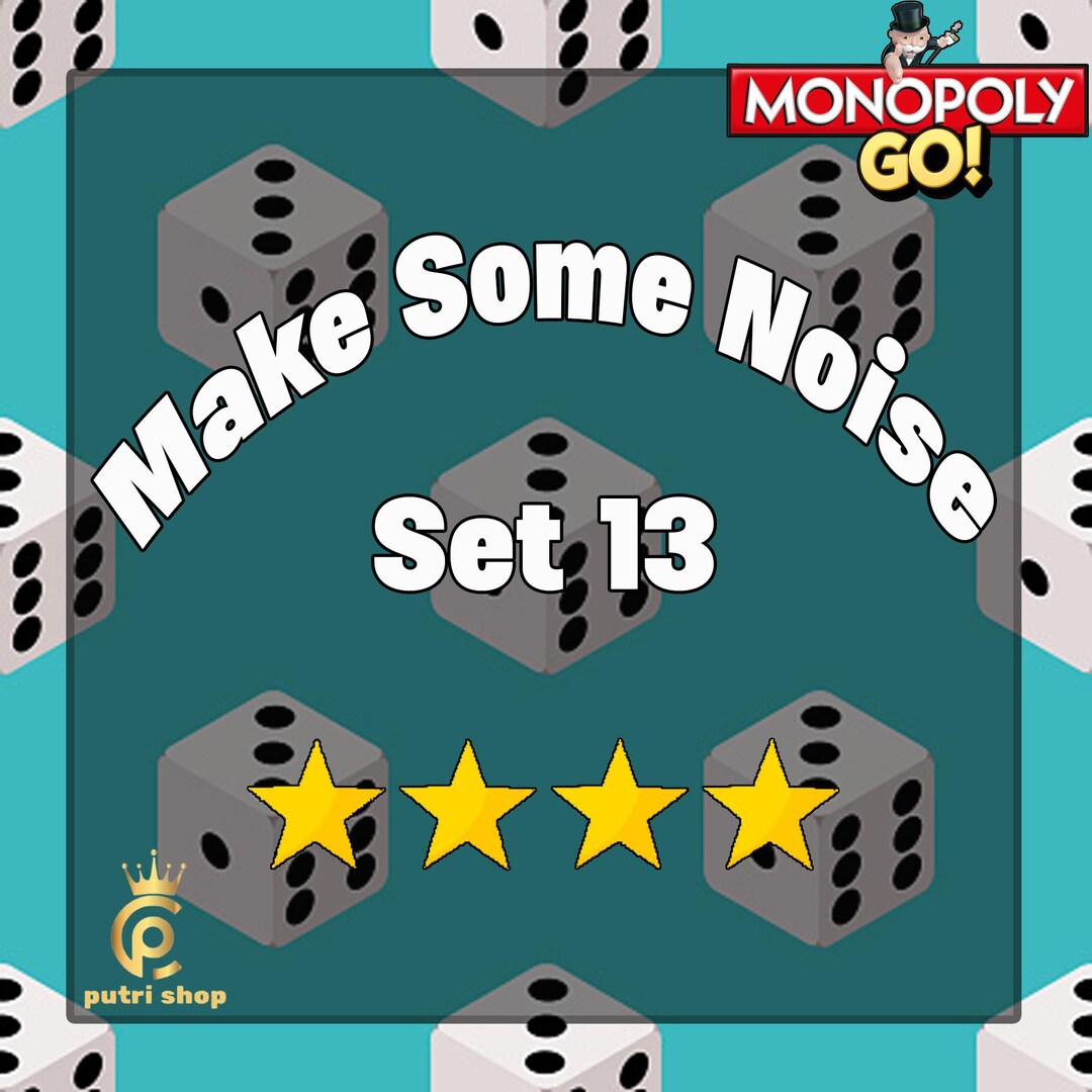 Mono Go Make Some Noise Sticker 4 Star Set 13 Fast Delivery - Etsy