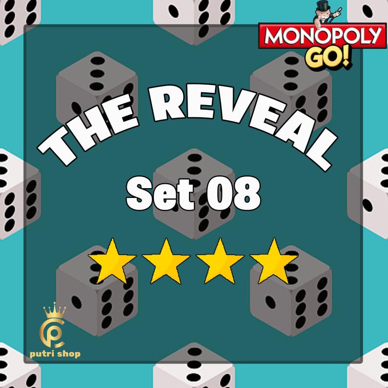 Mono Go the Reveal Sticker 4 Star Set 8 Fast Delivery - Etsy