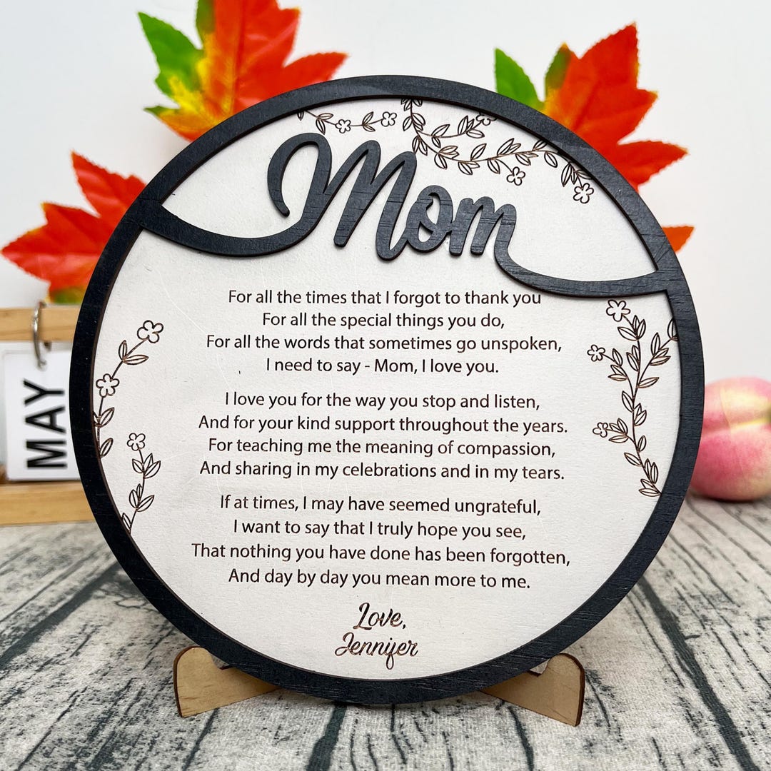 Custom Mom Grandma Sign, Wooden Sign Frame, Mother's Day, Gift for ...