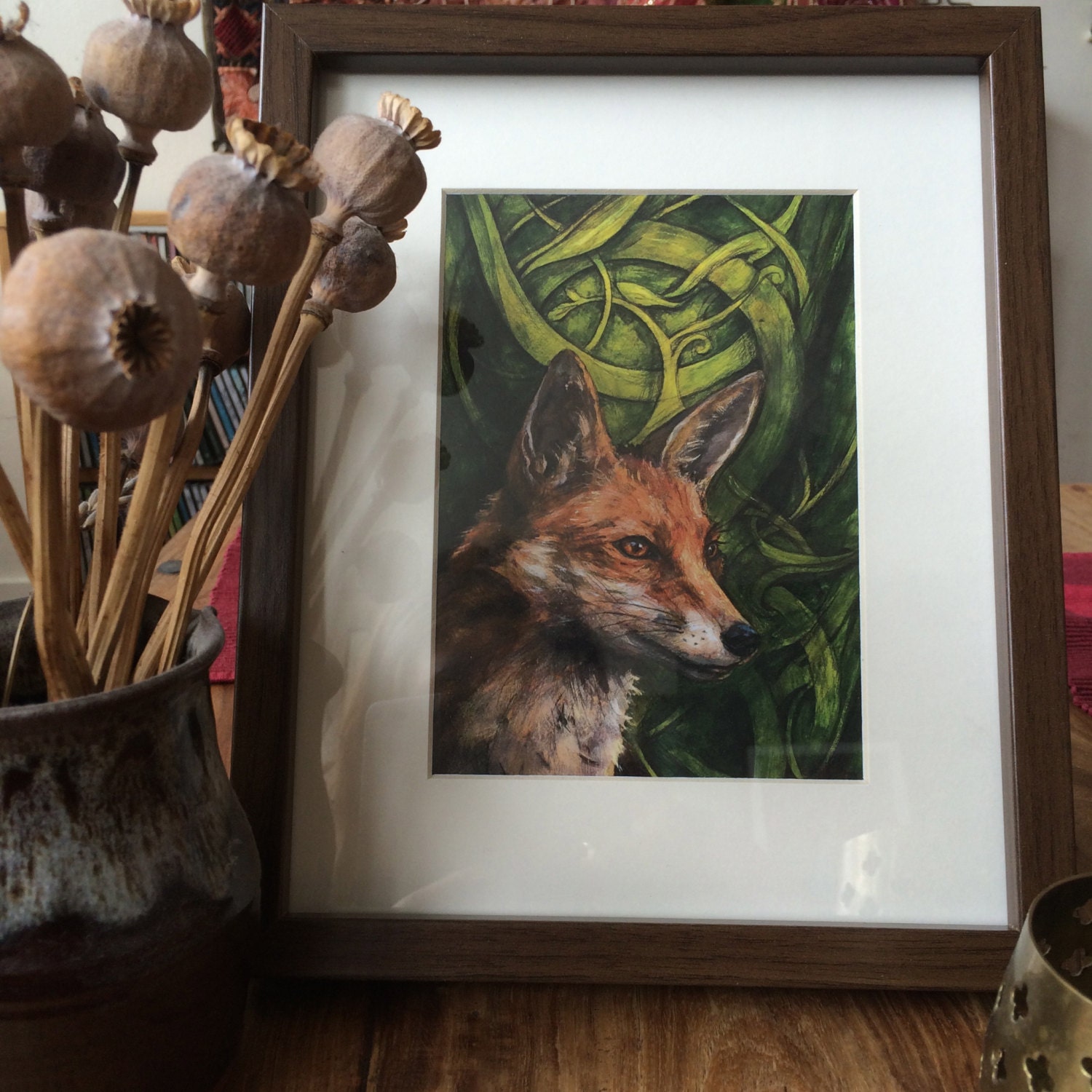 Bold Undaunted Fox Small Print 5 X 7 Inches | Etsy UK