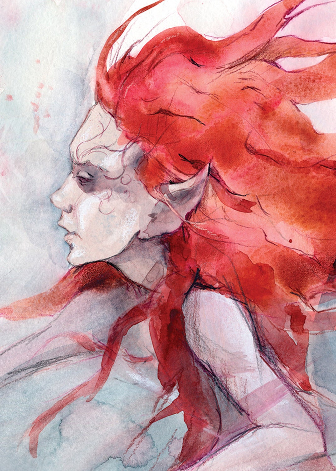 Fire Fae ~ Small Print (5 X 7 Inches) - Etsy