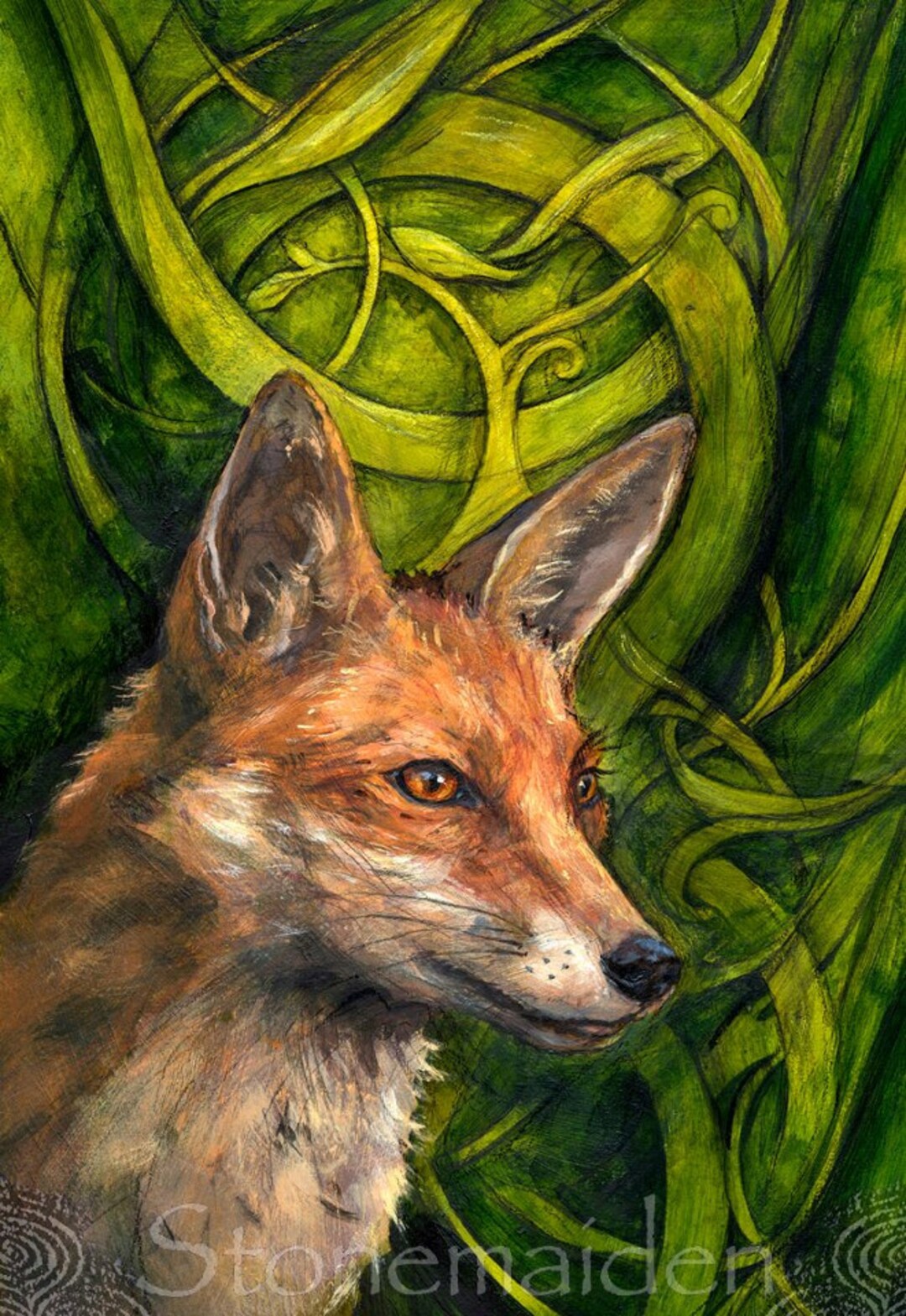 Bold Undaunted Fox, Small Print ( 5 X 7 Inches) - Etsy