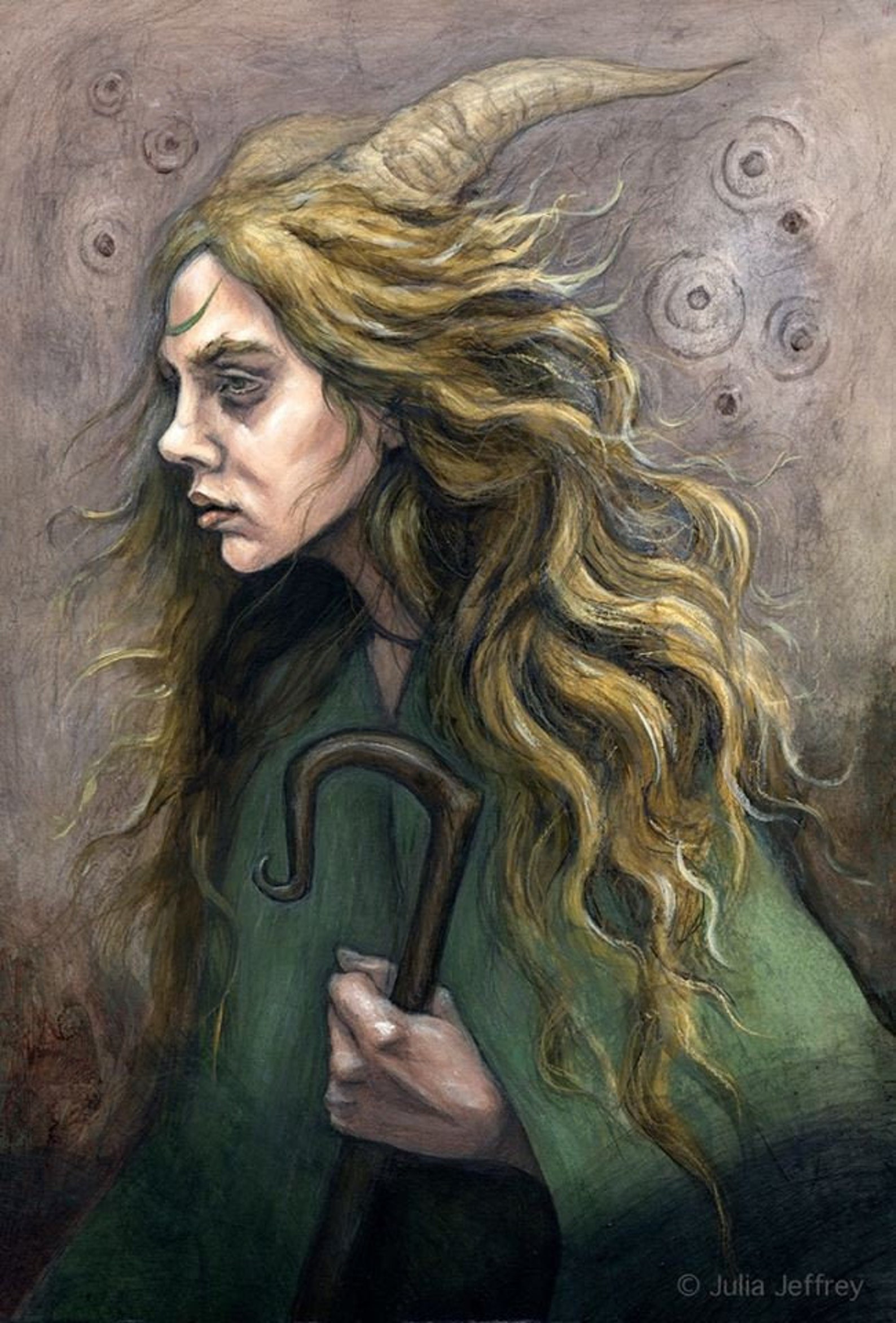 Glaistig of the Green Moon, A4 Print 21 X 29cm - Etsy