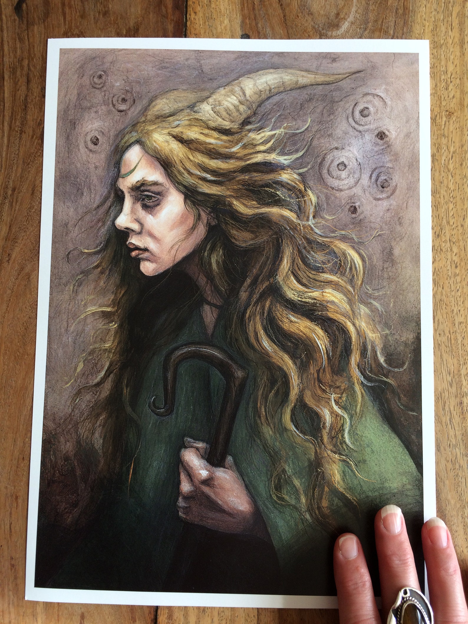 Glaistig of the Green Moon A4 Print 21 X 29cm - Etsy