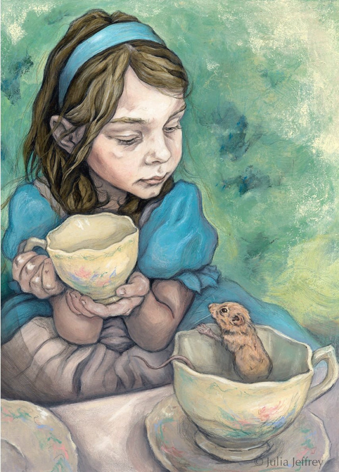 Tea Party Conversation alice in Wonderland A4 Print 21 X 29cm - Etsy