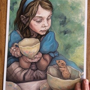 Tea Party Conversation alice in Wonderland A4 Print 21 X 29cm - Etsy