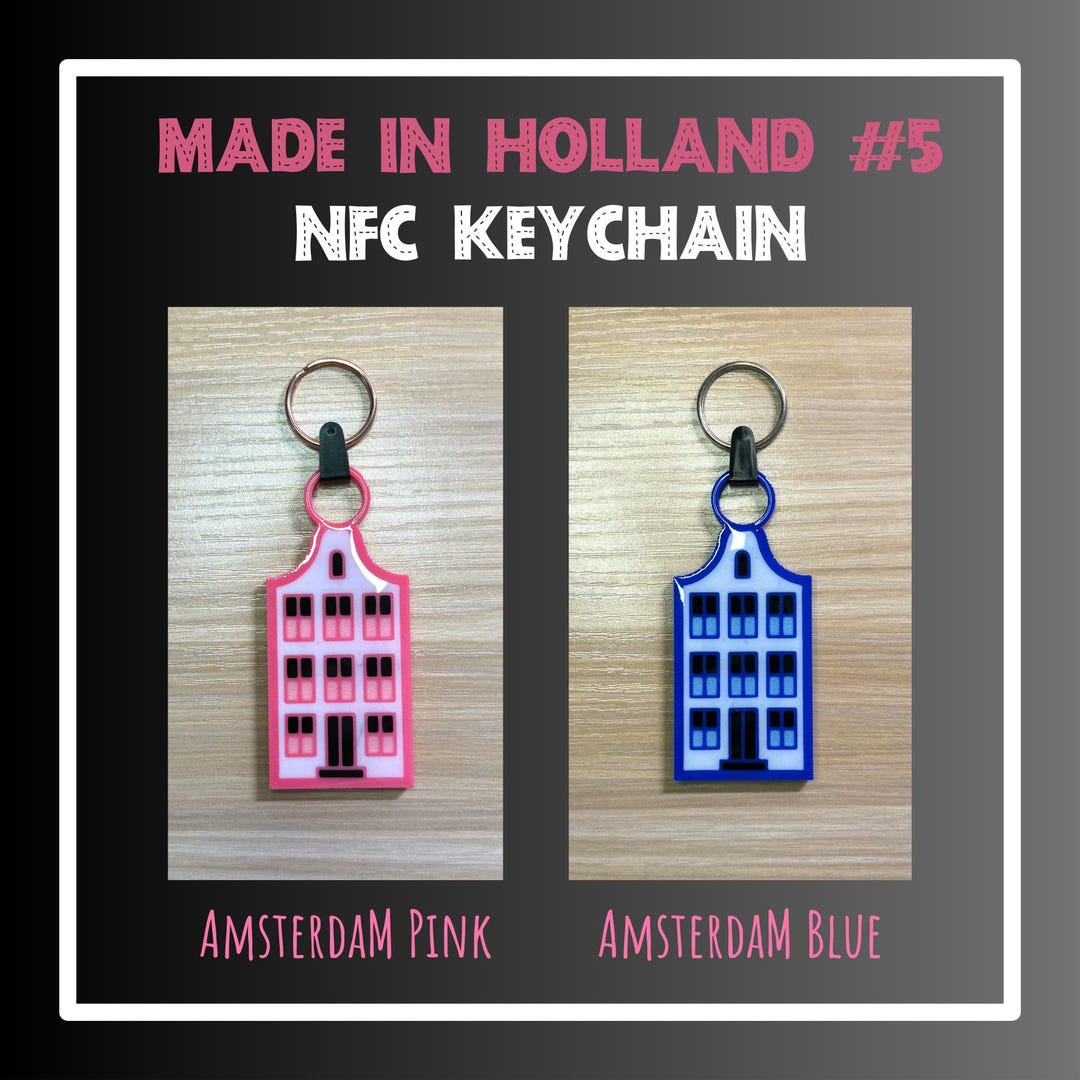 Made in Holland Collection #5 NFC Keychains – Amsterdam Pink or Blue ...