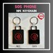 Sos Emergency Contact Keychain Medical Alert Device Data Storage Safety ...