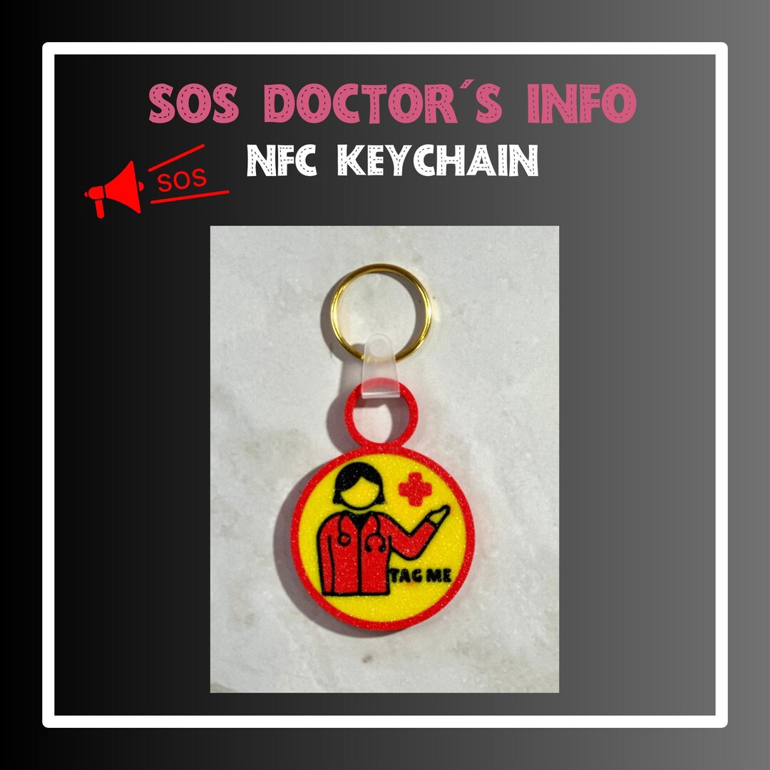 Medical NFC Keychain | Keep Doctor Details & Emergency Info Handy - Etsy