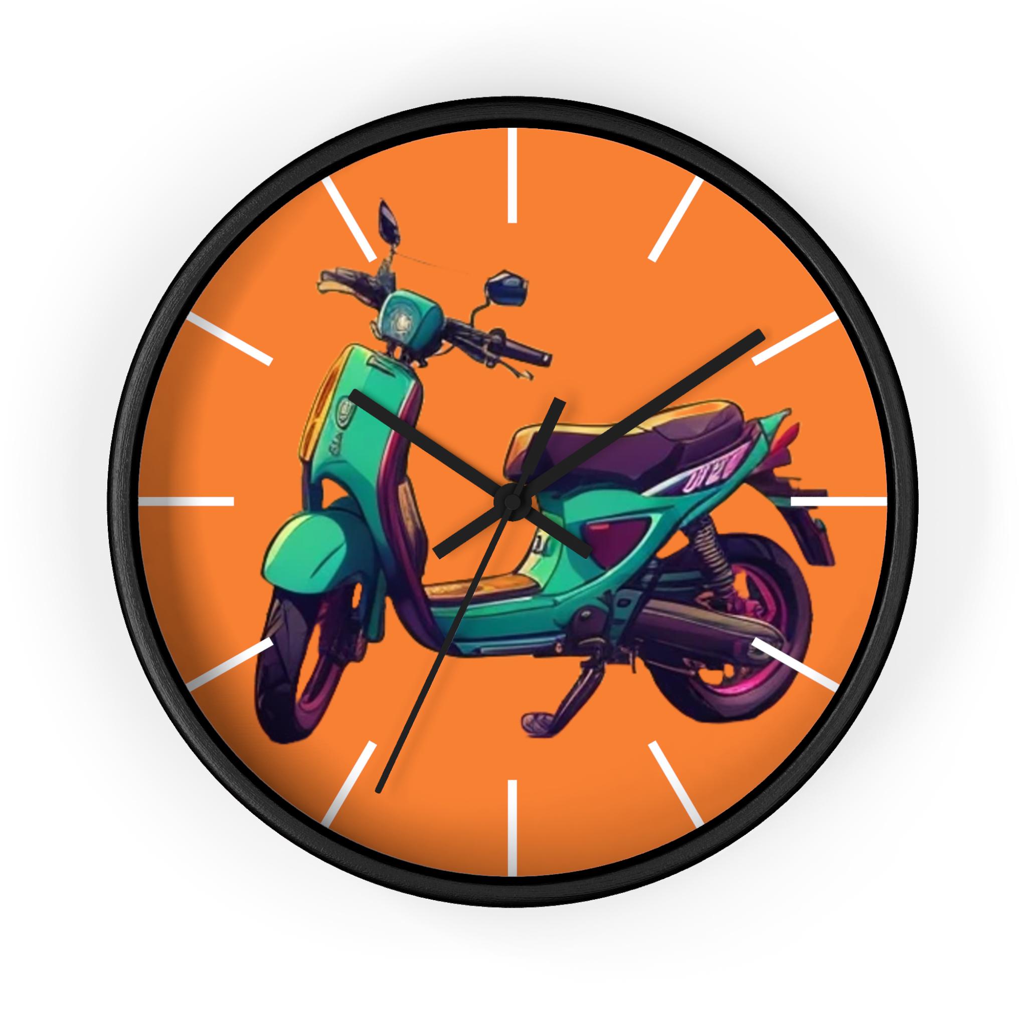Anime Style Scooter Wall Clock, Unique Home Decor, Japanese Animation ...