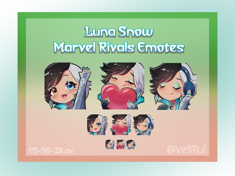 Luna Snow Marvel Rivals Emotes - Anime Girl Emote - Cute Girl, for ...