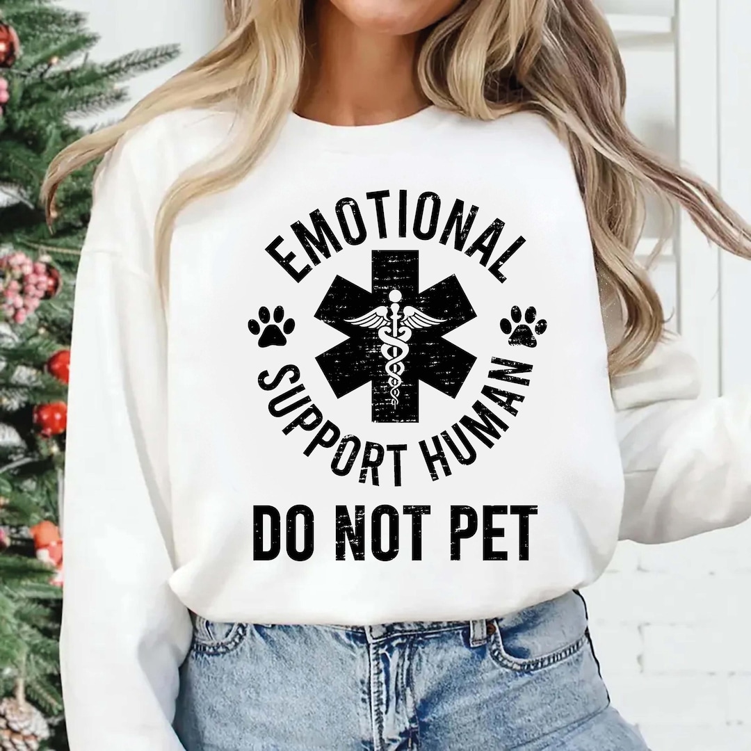 Emotional Support Human Do Not Pet Png Svg, Mental Awareness, PTSD Depression, Funny Medical ...