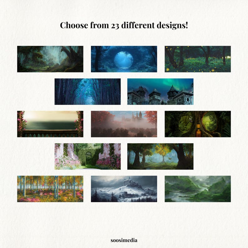 Fairycore Notion Covers: Fantasy Banner & GIF Bundle, Digital Stickers ...