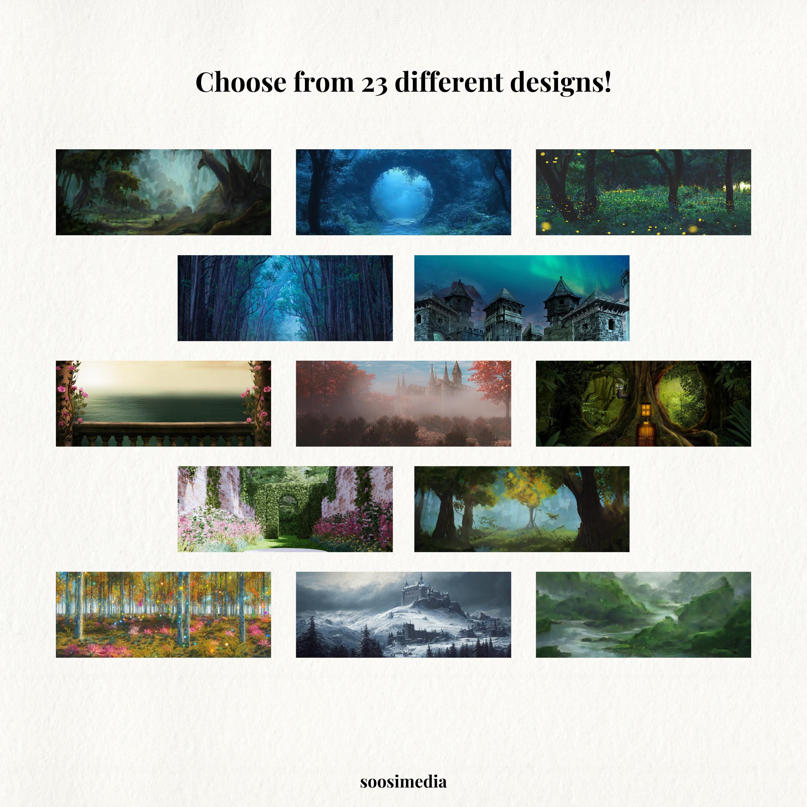 Fairycore Notion Covers: Fantasy Banner & GIF Bundle, Digital Stickers ...