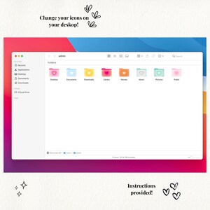 Notion Bundle Aura Gradient Notion Icons Heart Desktop Folder Icons ...