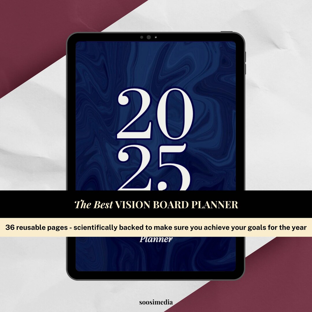 Goal Tracker, Vision Board Planner, Manifestation Journal and Vision ...