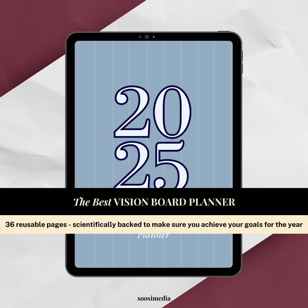 Goal Tracker, Vision Board Planner, Manifestation Journal and Vision ...