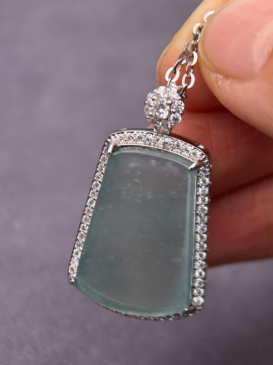 Natural Guatemala Jade, Blue Jade Pendant (only), Ice Blue Jade Pendant ...