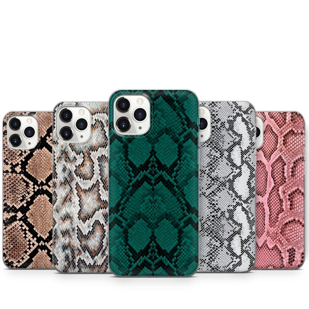 Snake Skin Pattern Phone Case for iPhone 16 Promax 15 14 13 12 11 X XS ...