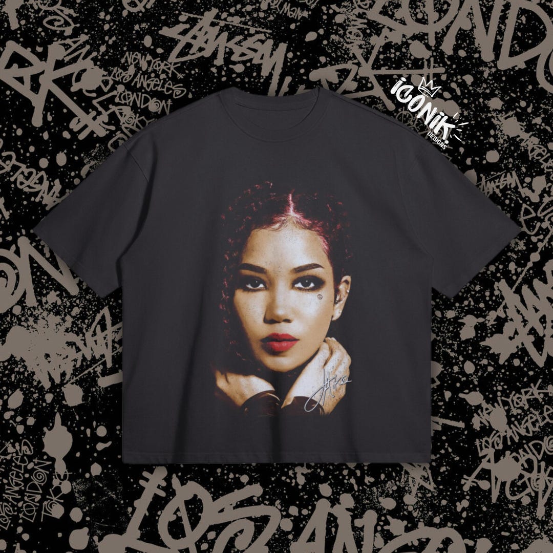 Jhené Aiko T-shirt, Vintage Black Soul Tee, Oversized Graphic Print T ...
