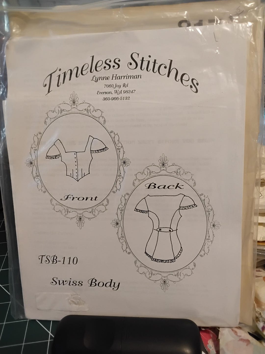 Swiss Body Pattern Tsb-110 - Etsy