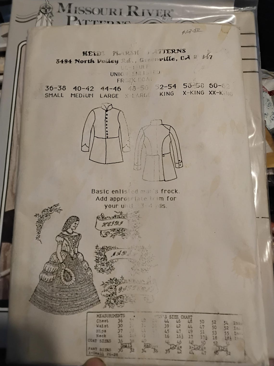 Heidi Marsh Union Enlisted Frock Coat Pattern - Etsy