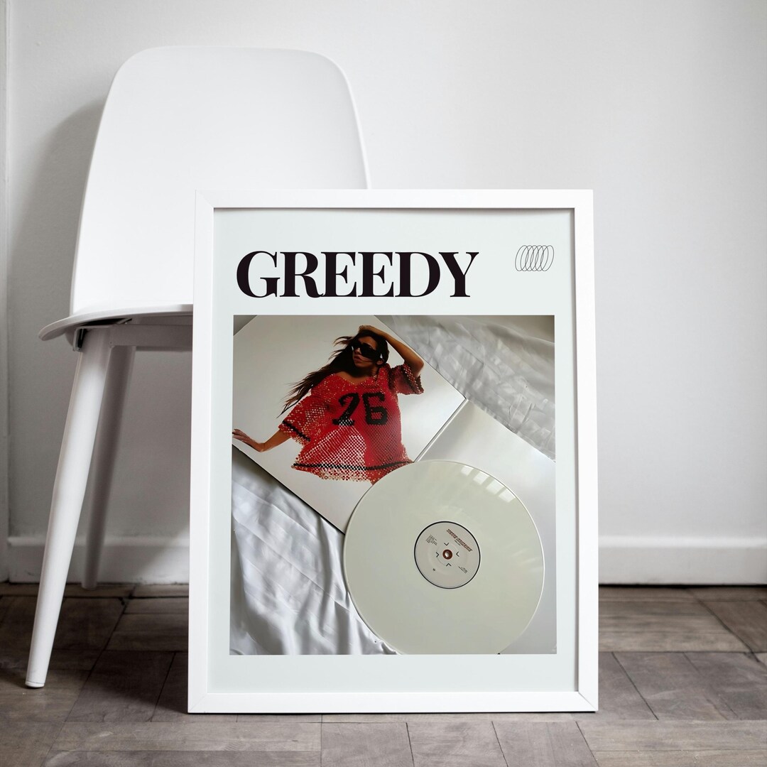 Greedy Tate Mcrae Inspired Vinyl Poster Disc Digital Print - Etsy