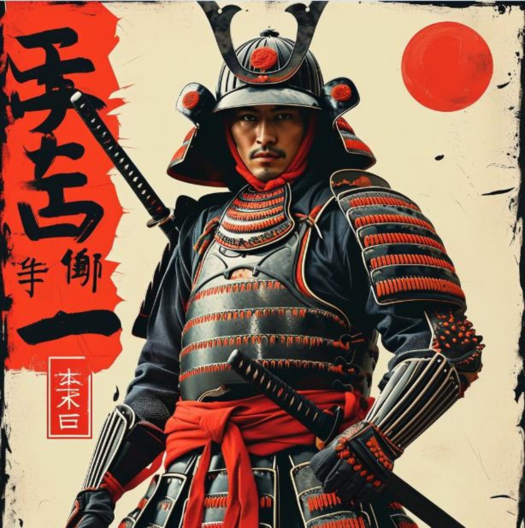 Japanesse Samurai Poster - Etsy