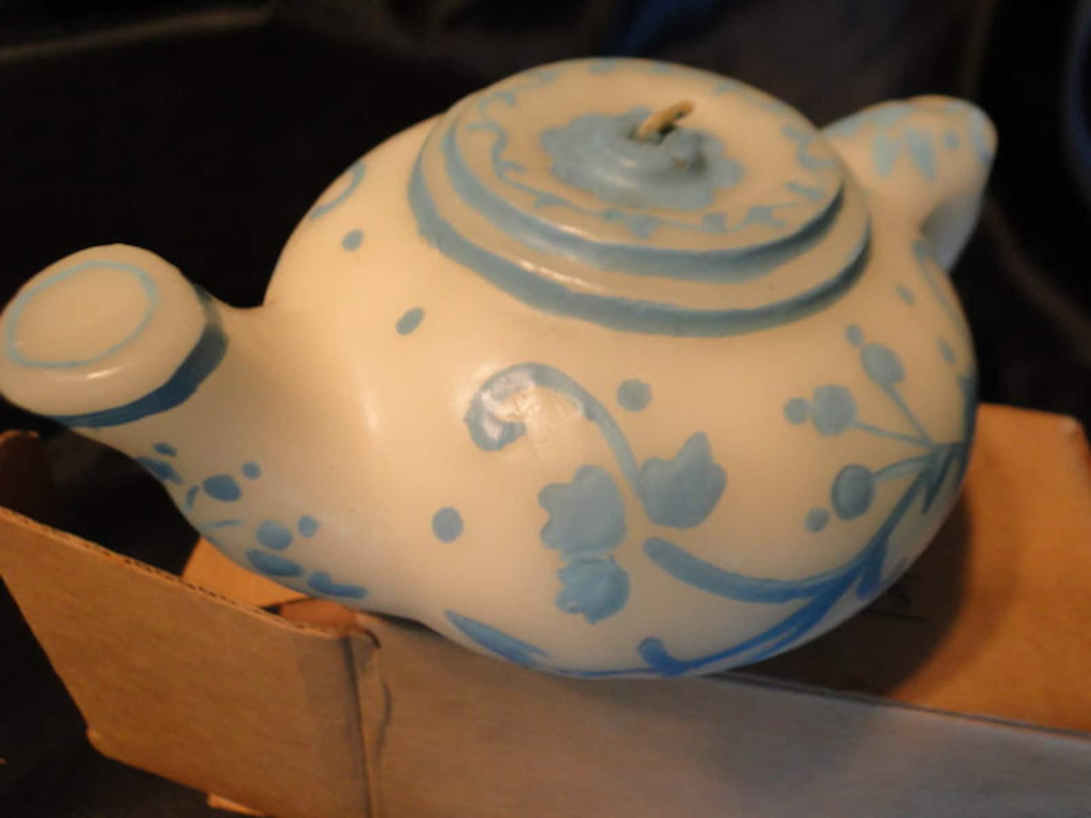 Avon Teapot Candle Gift Collection Blue and White - Etsy