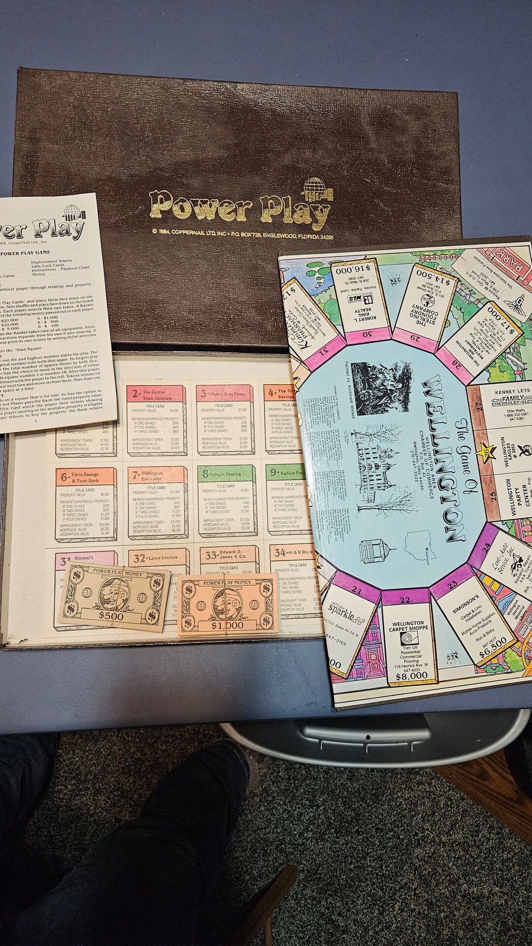 Vintage Power Play Game Complete and Unused From the Game of WELLINGTON OHIO EUC - Etsy