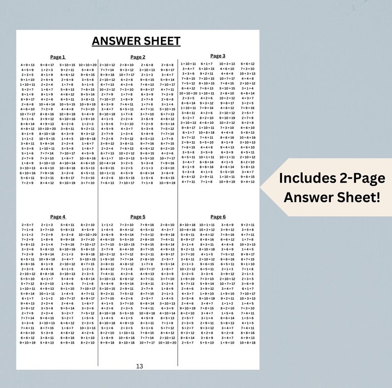 Printable Math Addition Worksheets for Kids | Fun Learning Activity Sheets | Educational ...