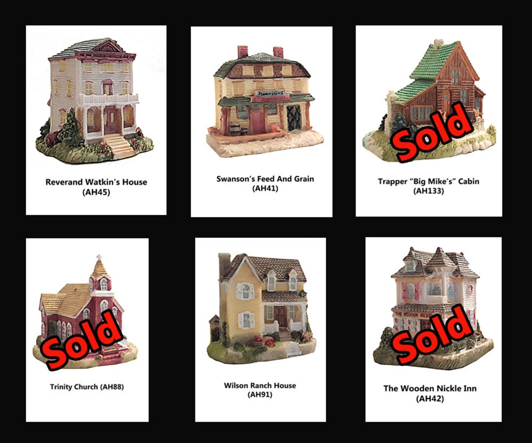 Liberty Falls Houses, American Collection, Vintage, Ceramic, (group 4 ...