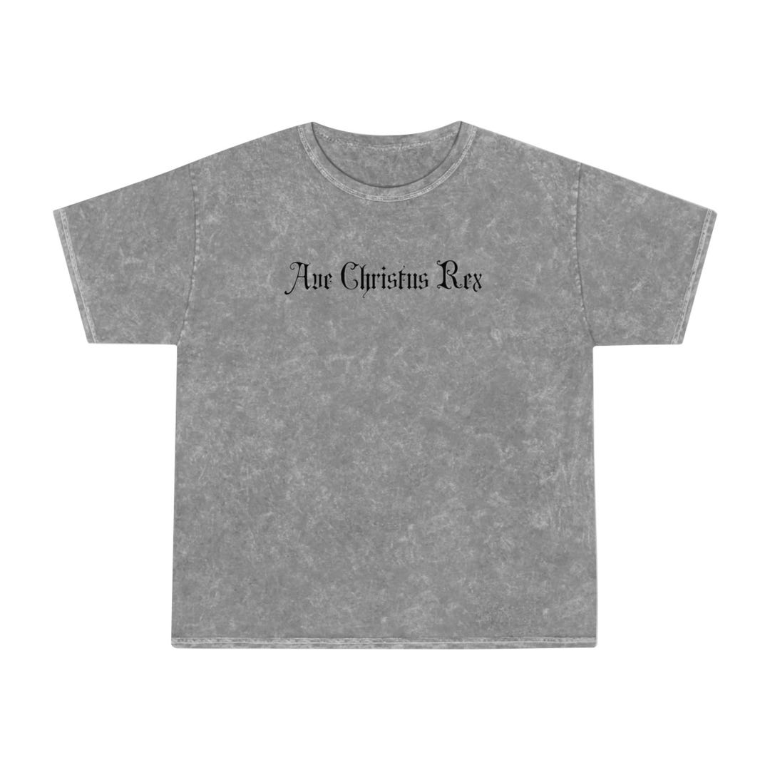Vintage Ave Christus Rex Unisex Mineral Wash T-shirt, Hail Christ the ...