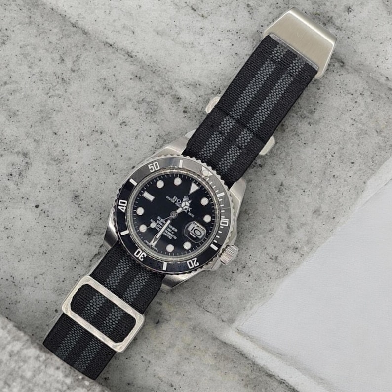 French Marine Nationale Elastic Watch Straps – Spectre James Bond Black ...