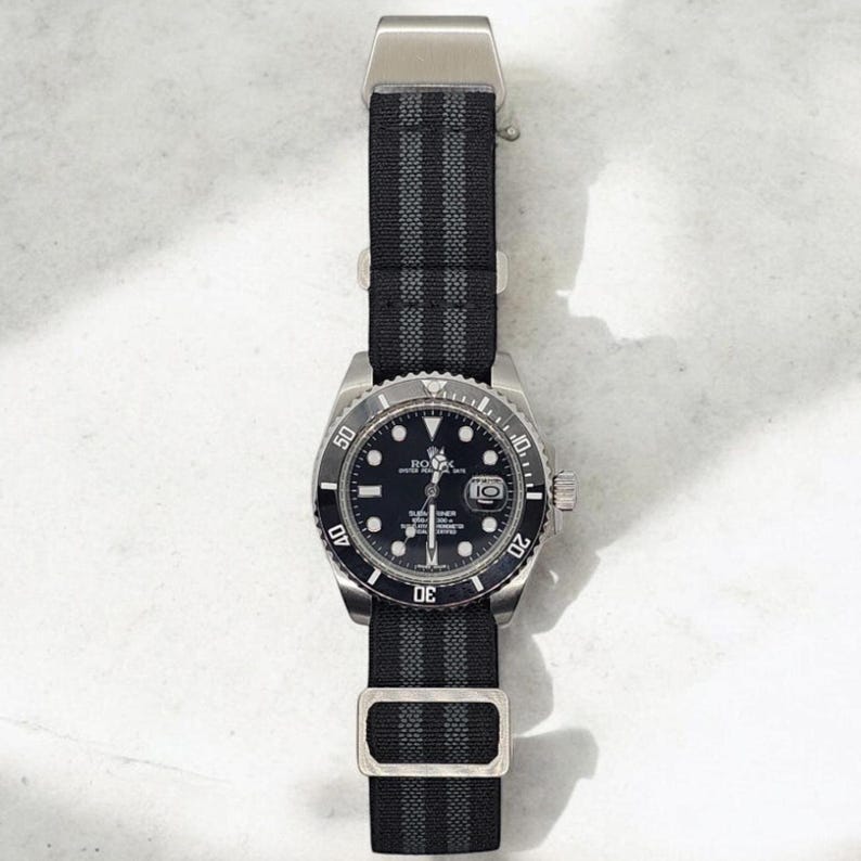 French Marine Nationale Elastic Watch Straps – Spectre James Bond Black ...
